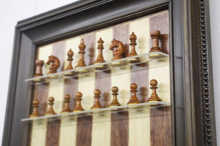 Vertical Chess Sets | Wall Mounted Chess Pieces & Boards