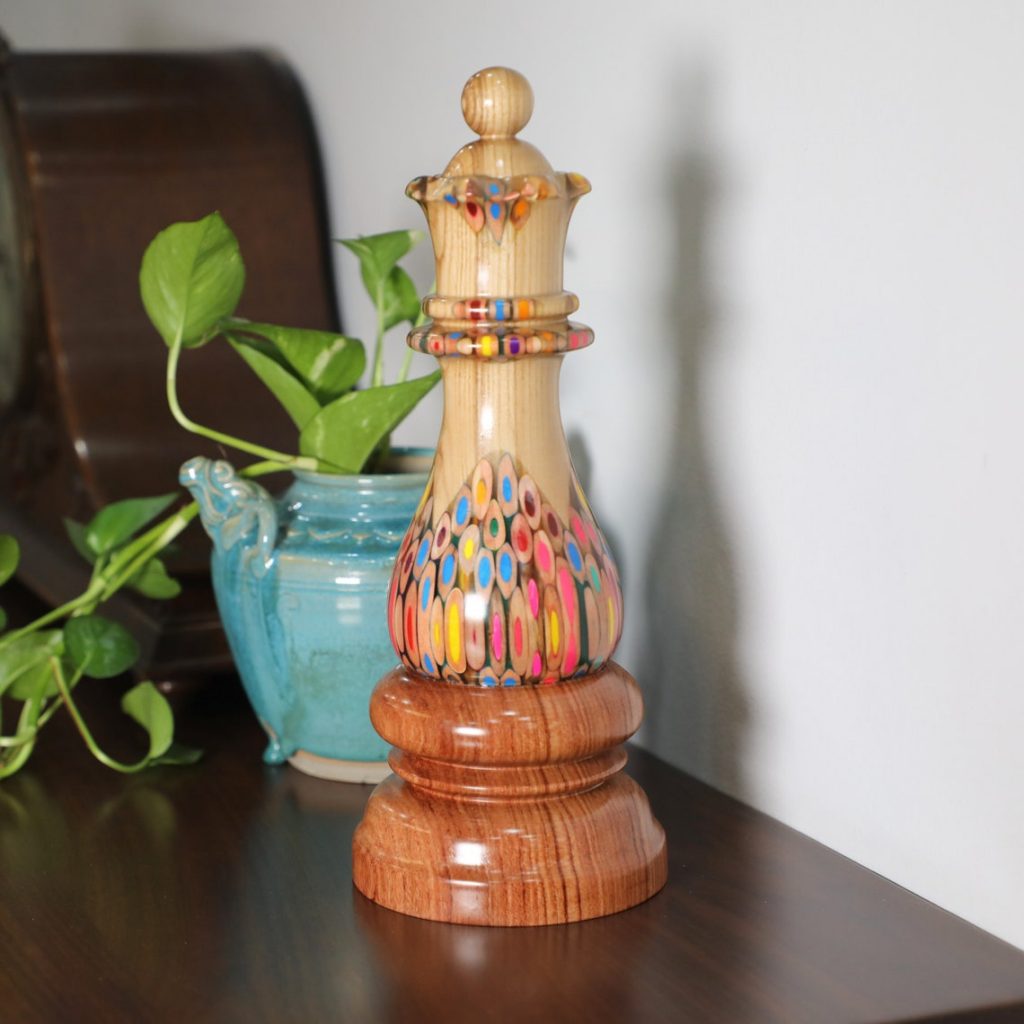 Giant Chess Sets | Colored-Pencil Large Ornament Chess Pieces