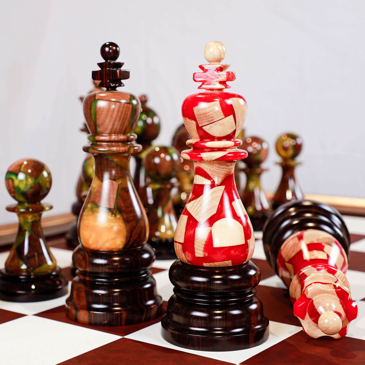 The Magnification of The Bright and the Darkness – Unique Chess Set ...