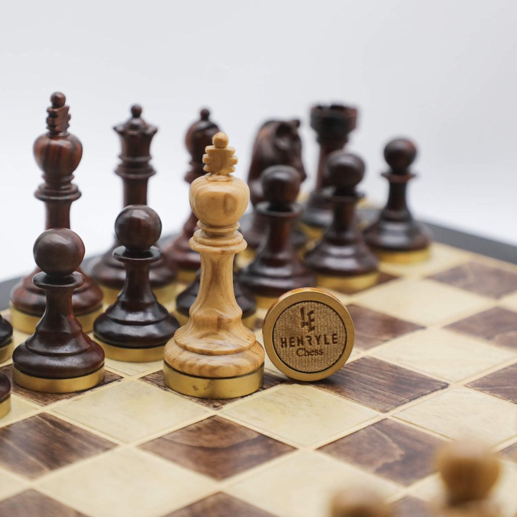 High-Class Chess Pieces (IV) - Ebony & Cypress Hinoki Wood - Henry ...
