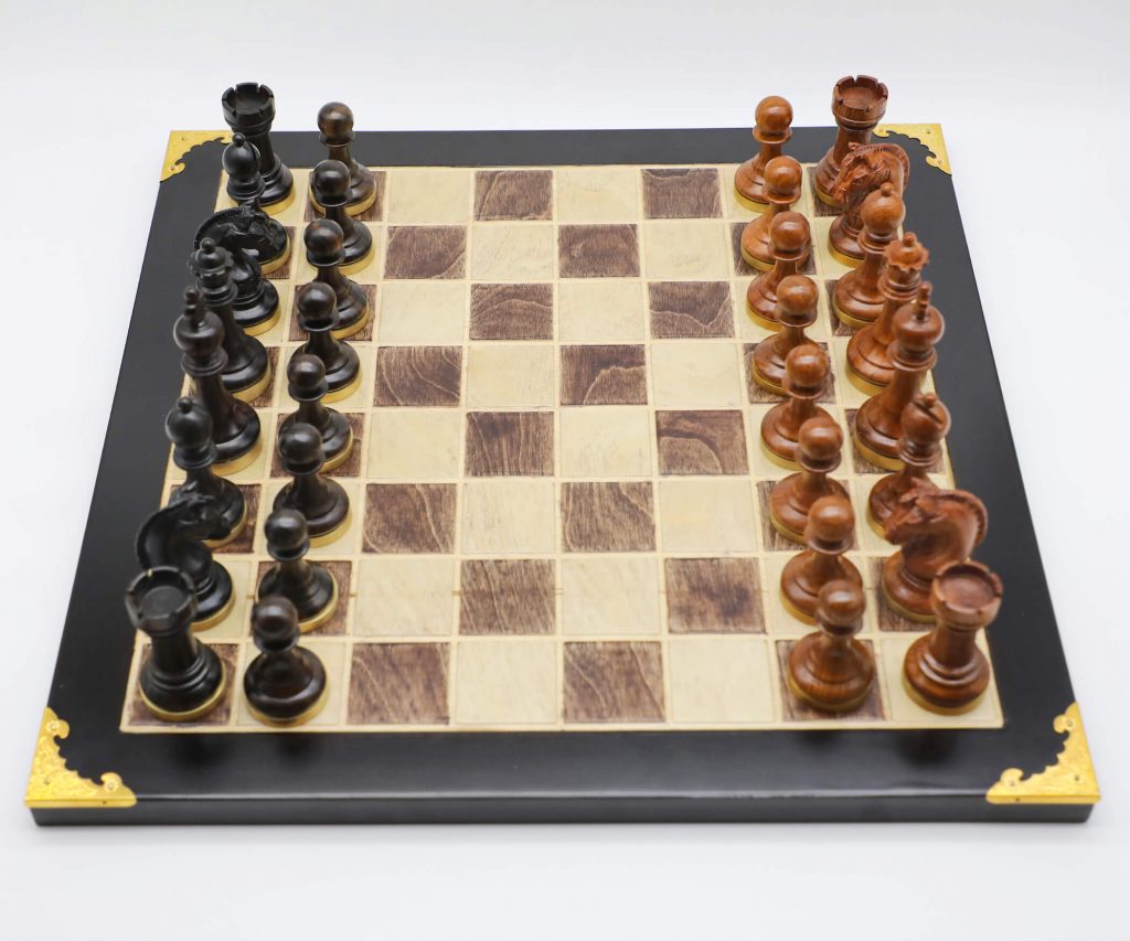 High-Class Chess Pieces (VII) - Ebony & Padauk Wood - Henry Chess Sets