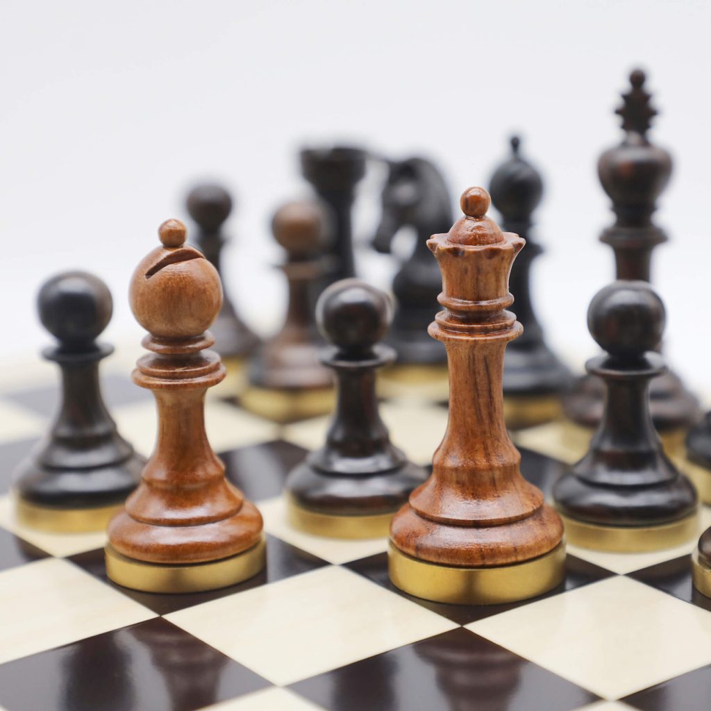 High-Class Chess Pieces (VII) - Ebony & Padauk Wood - Henry Chess Sets