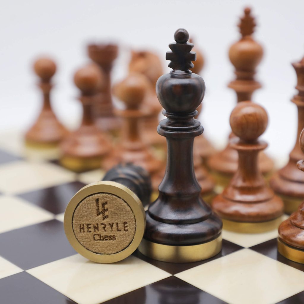 High-Class Chess Pieces (VII) - Ebony & Padauk Wood - Henry Chess Sets