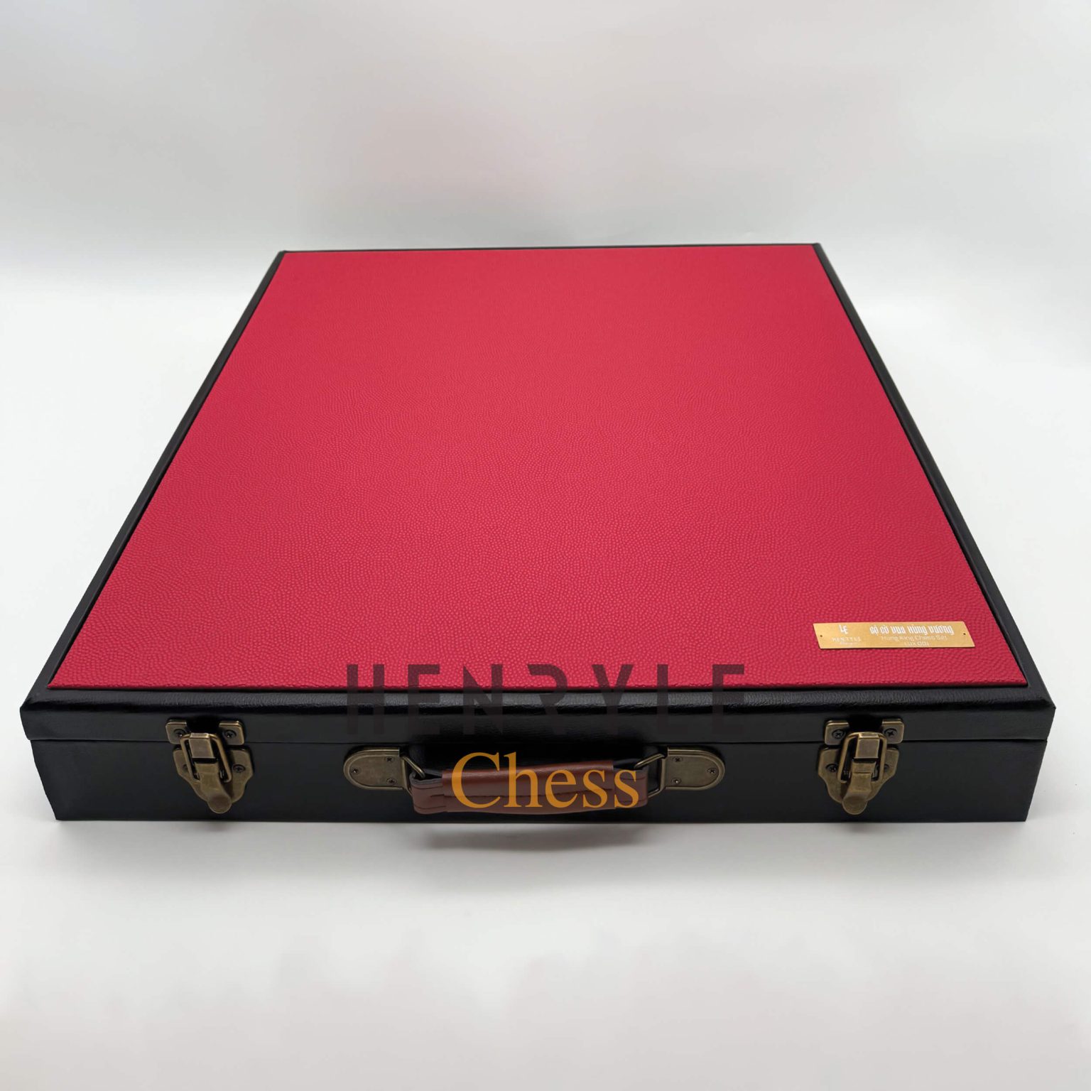 High-End Hung King Bronze Base Chess Set - Signature #01 - Henry Chess Sets