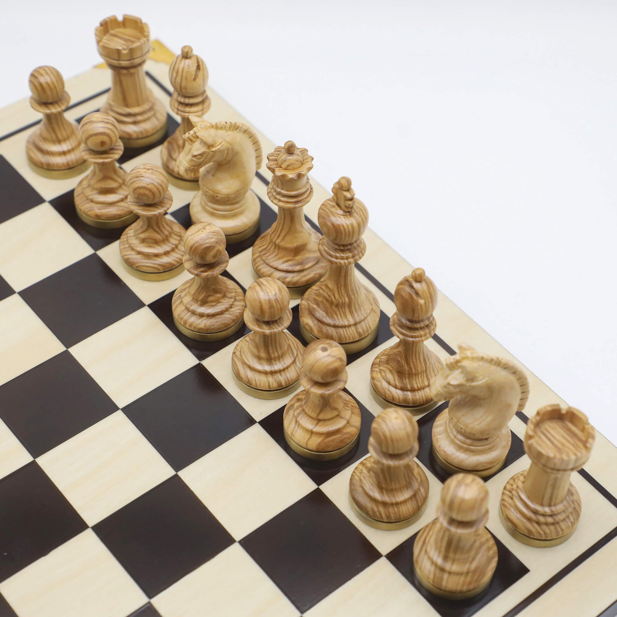 High-Class Chess Pieces- Ebony and Oak Wood - Henry Chess Sets