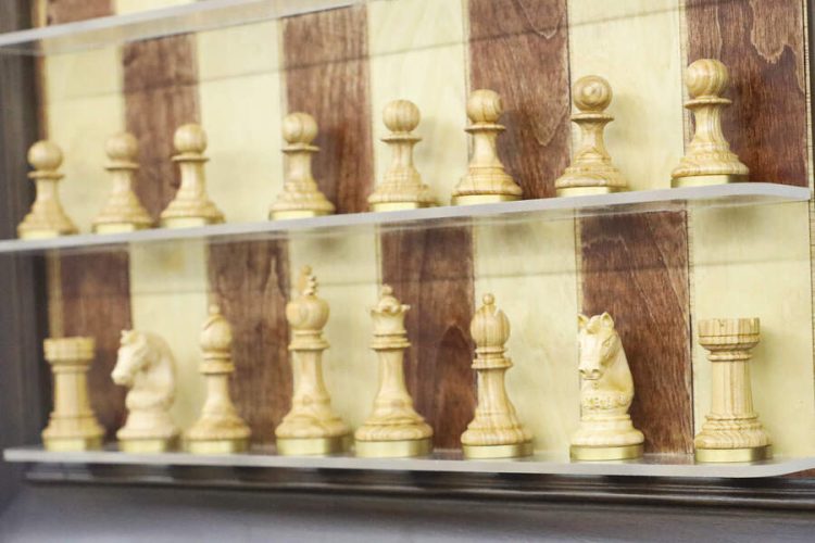 Vertical Chess Sets | Wall Mounted Chess Pieces & Boards
